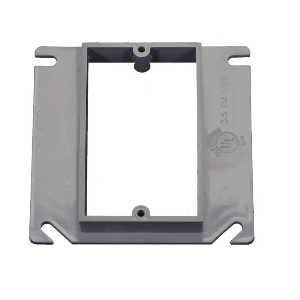 Cantex EZ03SXA EZ Box New and Old Work Square Box Extension, Gray ...