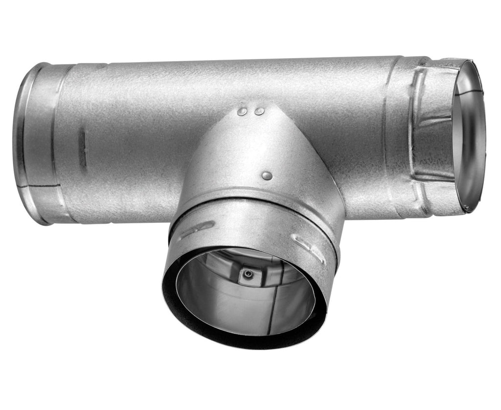 Duravent 4PVL-TR Pellet Vent Single Tee with Clean-Out Tee Cap, 4 ...