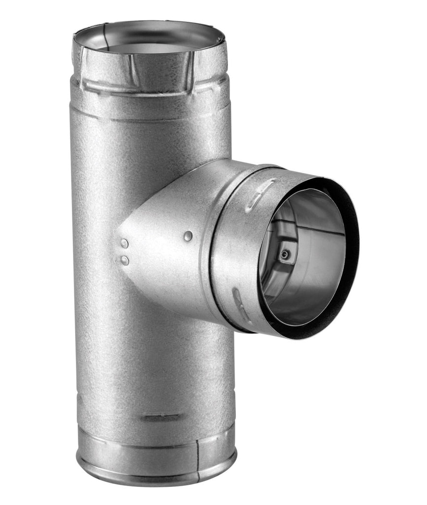 Duravent 4PVL-TR Pellet Vent Single Tee with Clean-Out Tee Cap, 4 ...
