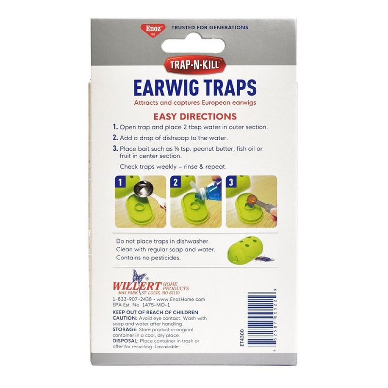 Enoz ET4300.4T Trap-N-Kill Earwig Trap, Pack of 3 — LIfe and Home