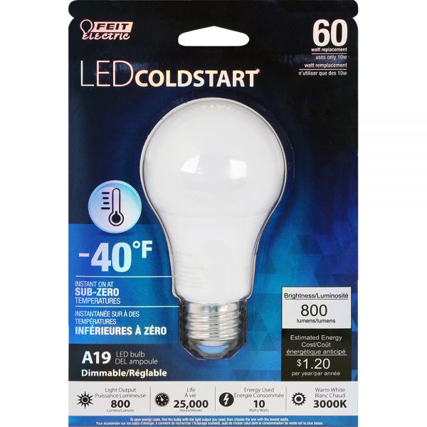 Cold Start Dimmable LED Bulb, 120 V, shop lighting goods & supplies at ...