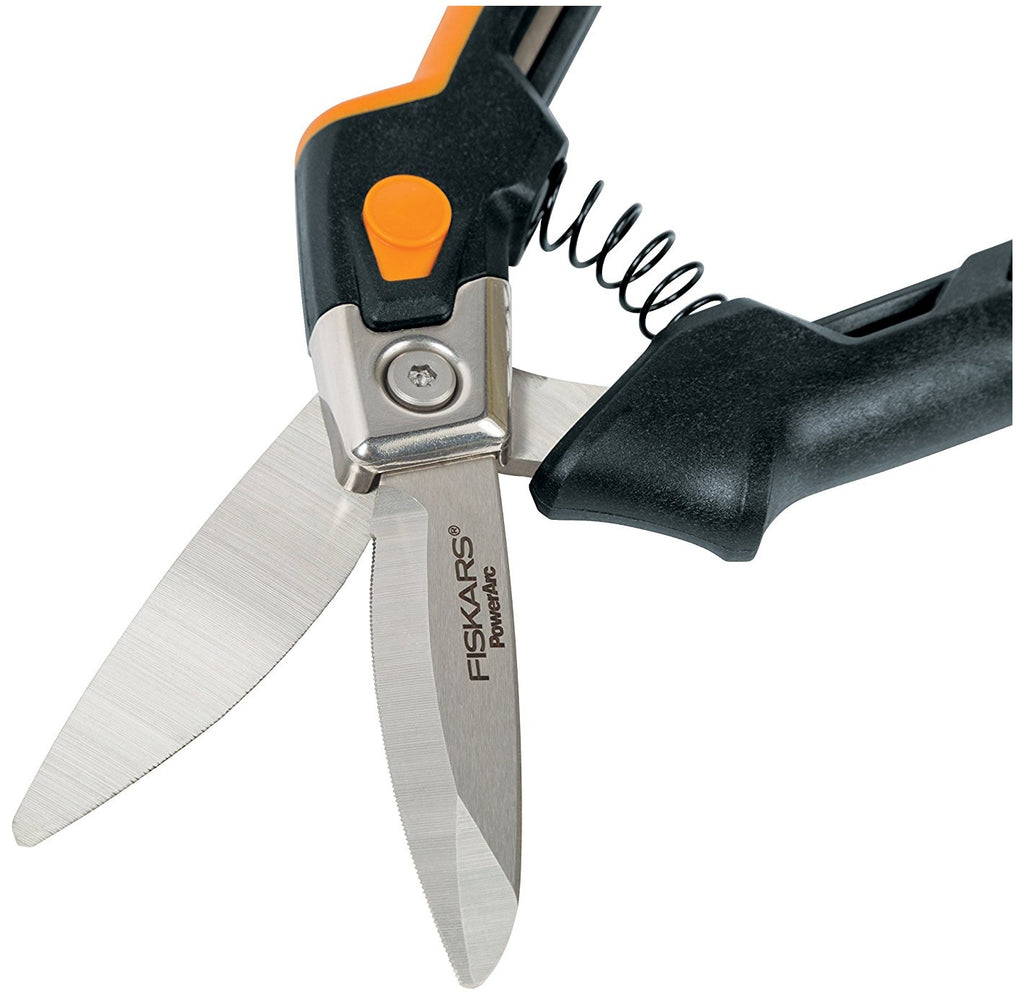 Fiskars 710300-1002 PowerArc Series Utility Snip, Stainless Steel Blad ...