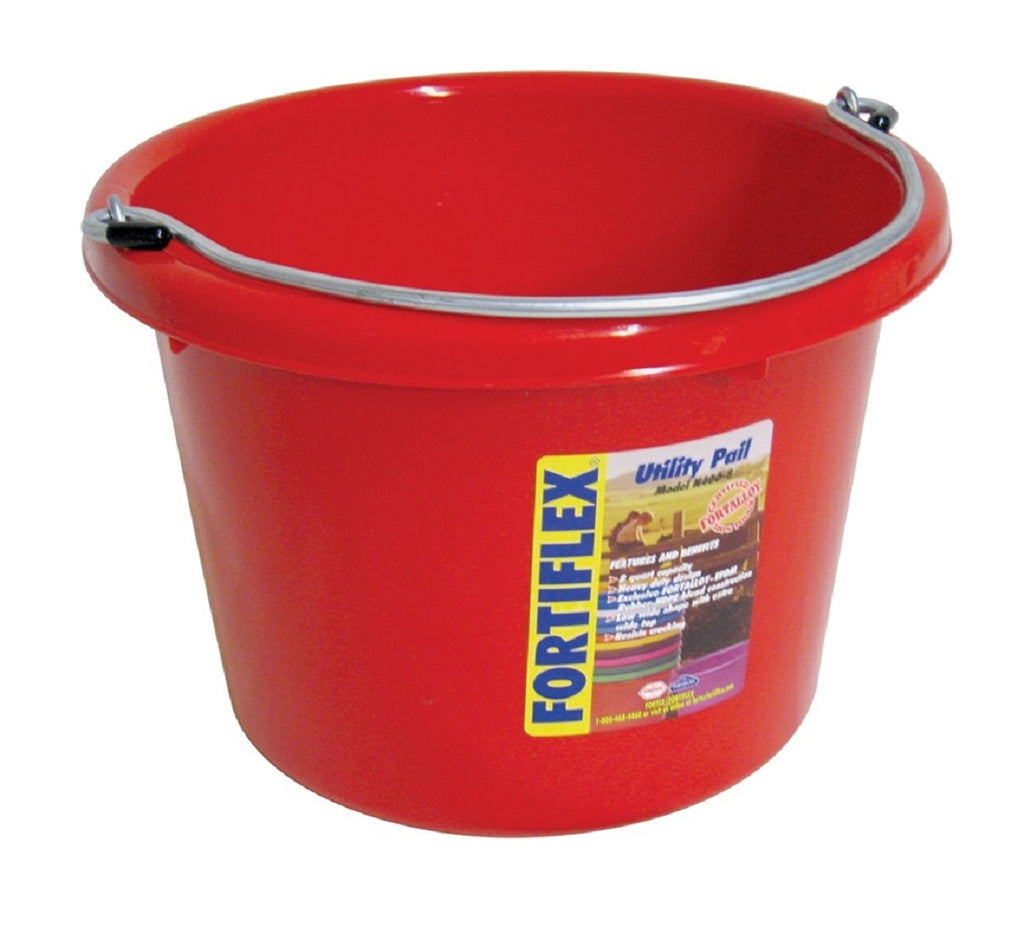 Utility Pail 8Qt - Red on sale, cleaning equipments at low price — Life ...