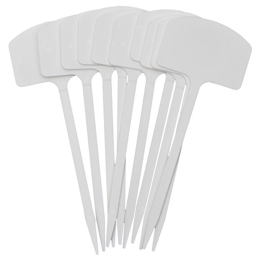 Gardener's Blue Ribbon T-shaped labels, plastic, white, 10 pkg, low ...