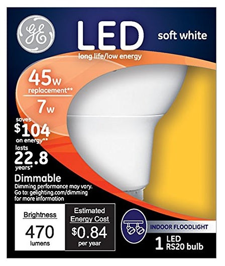 RS20 Indoor Floodlight LED Bulb, Soft White on sale, lamp replacement ...
