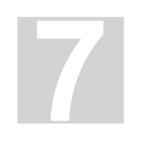 Fleet Number #7, 3", White Decal, low price, best construction hardware ...