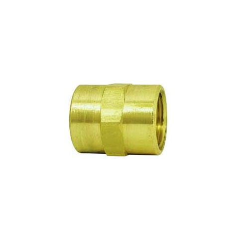 Brass Pipe Thread Coupling, 1/4", shop plumbing goods & supplies at low ...