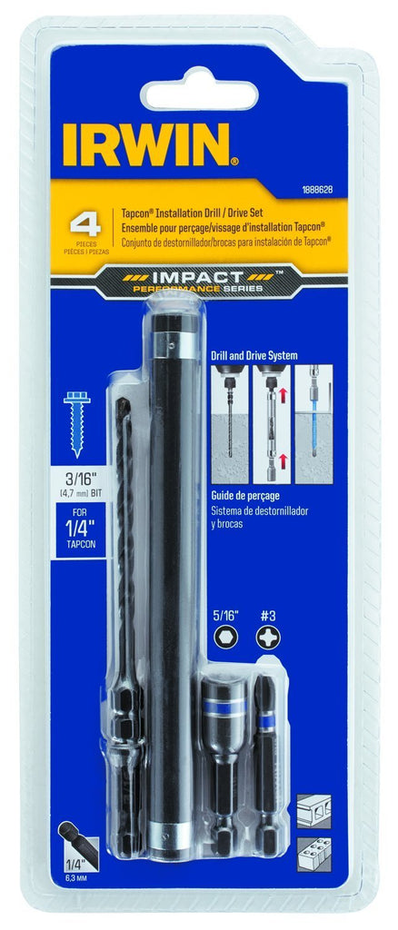 Impact Tapcon Drill-Drive Installation Set, low price, electrical hand ...