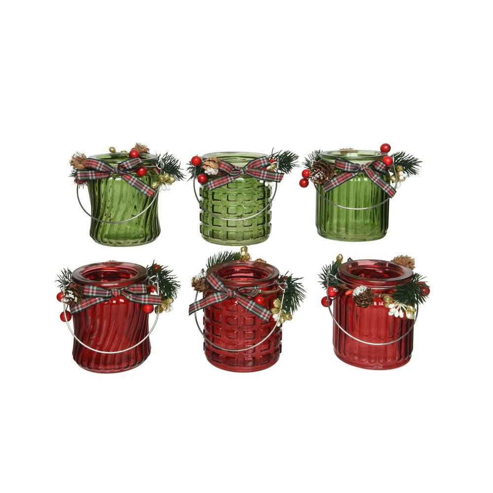 Decoris Tealight Tabletop Decor, Assorted, Glass — Life and Home