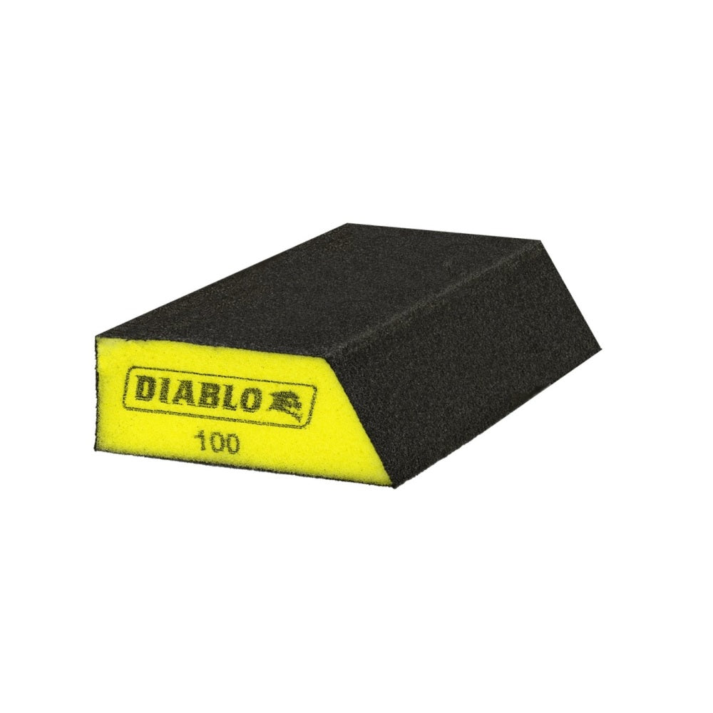 Diablo DFBLANGFIN01G Corner Contact Sanding Sponge, 100 Grit, 5 Inch ...