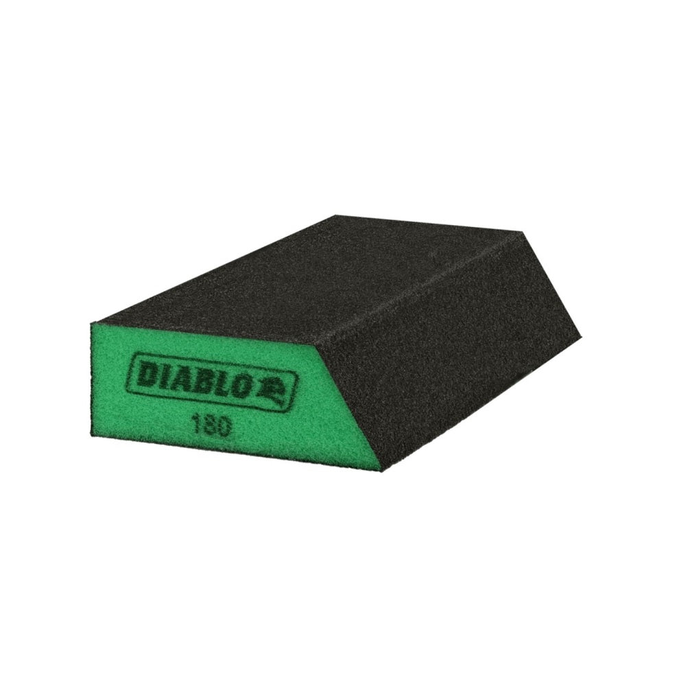 Diablo DFBLANGSFN01G Corner Contact Sanding Sponge, 5 Inch, 180 Grit ...
