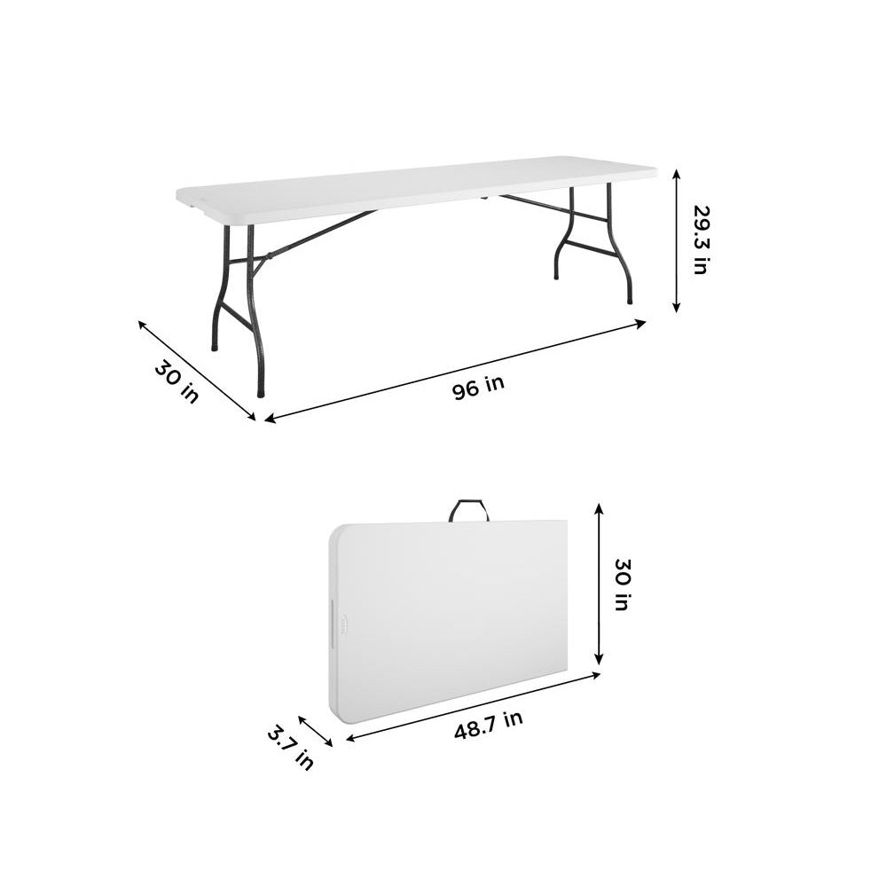 Cosco 14-778-WSP2 Folding Buffet Table, 8 Feet, White — LIfe and Home