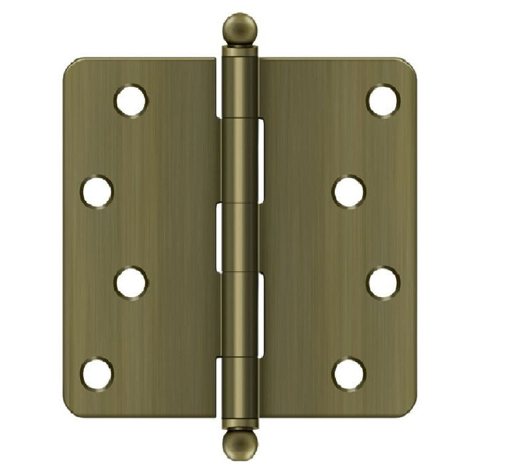Deltana S44R45-BT Radius Hinge, Antique Brass — LIfe and Home