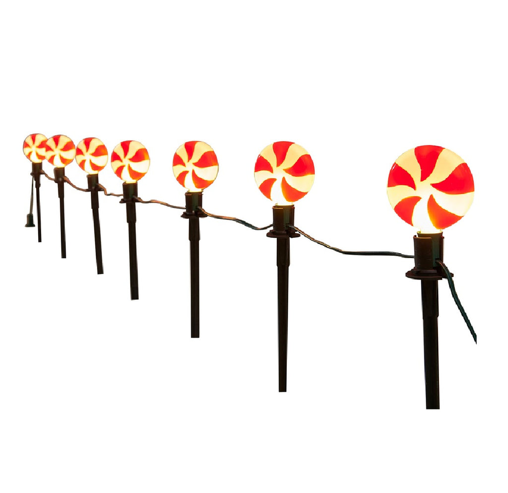 Celebrations 23205-71 Peppermint Candy LED Pathway Markers — LIfe and Home