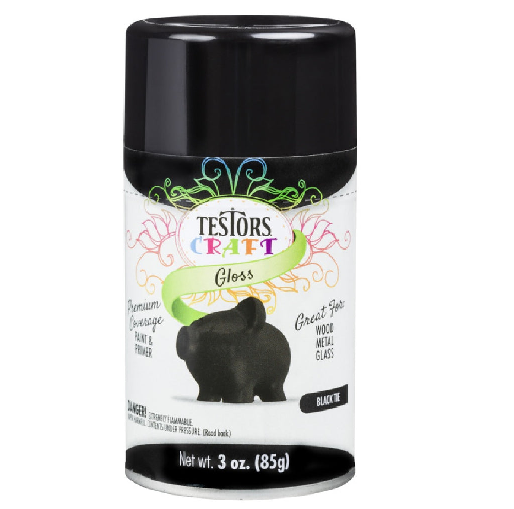 Rust-Oleum 304352 Testors Paint Spray, Gloss Black — Life and Home