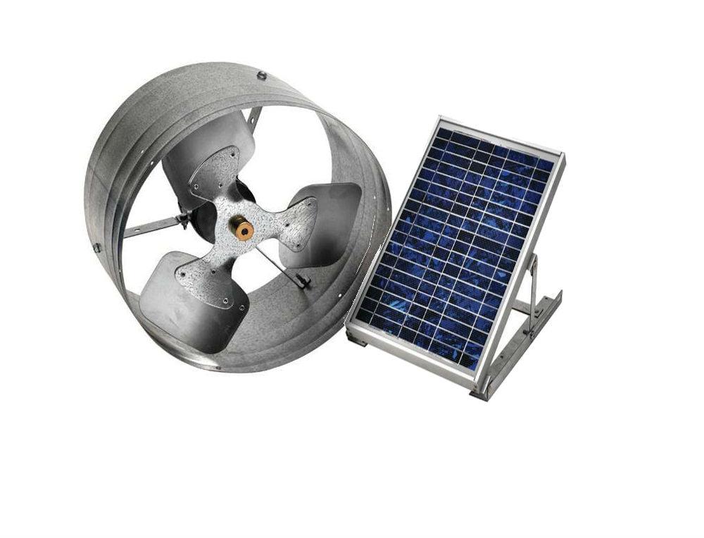 L L Building Products PGSOLAR Solar Powered Gable Mount Roof Vent ...