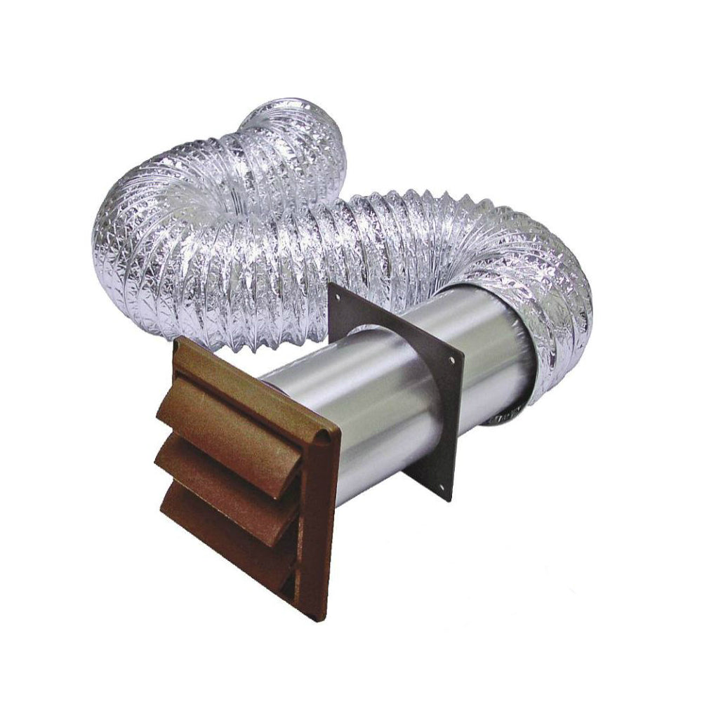Lambro 1359B Louver Vent Kit, 4" x 7', Brown — LIfe and Home