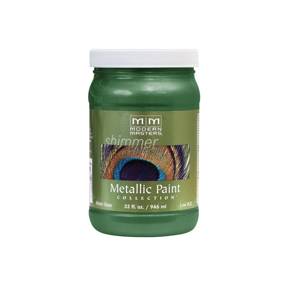 Modern Masters ME43232 Hunter Green Metallic Paint, 1 Quart — LIfe and Home