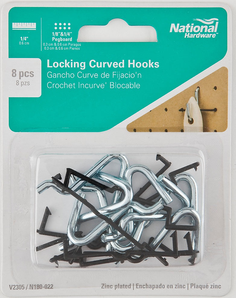 V2305 Locking Curved Hooks, 1/4", shop hardware repair tools at low ...