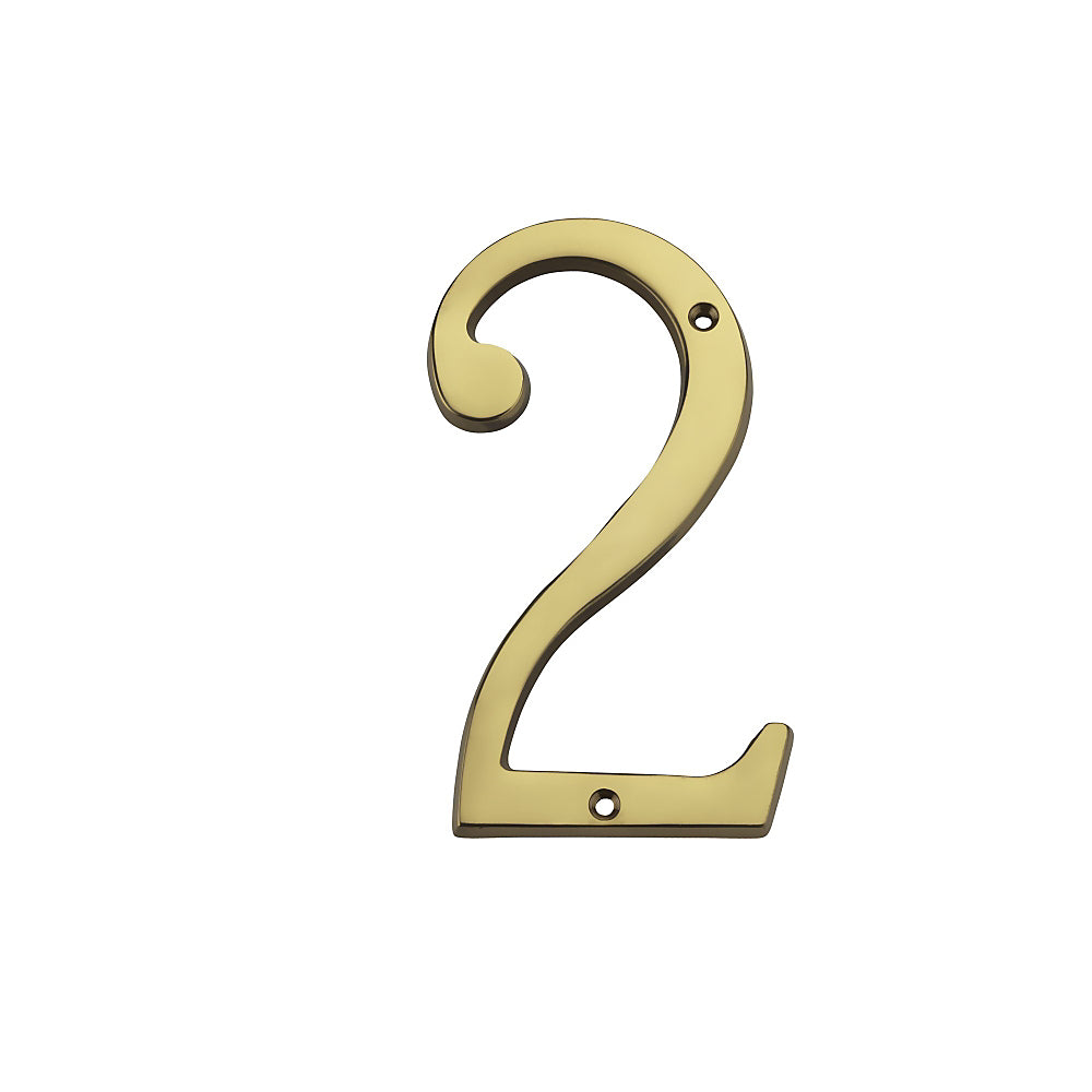 V1902 #2 House Numbers, Solid Brass, low price, best building hardware ...
