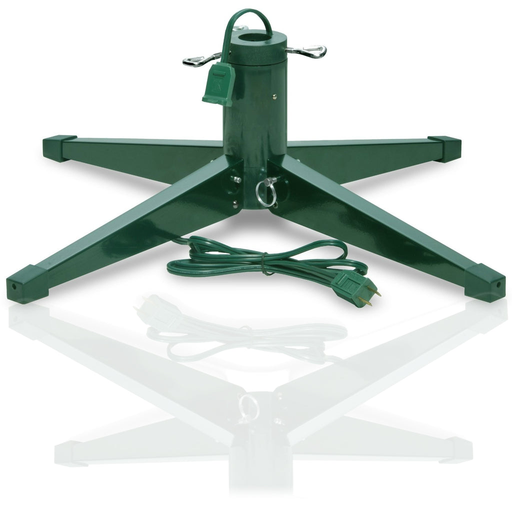Rotating Metal Christmas Tree Stand, Green, shop holiday products at ...