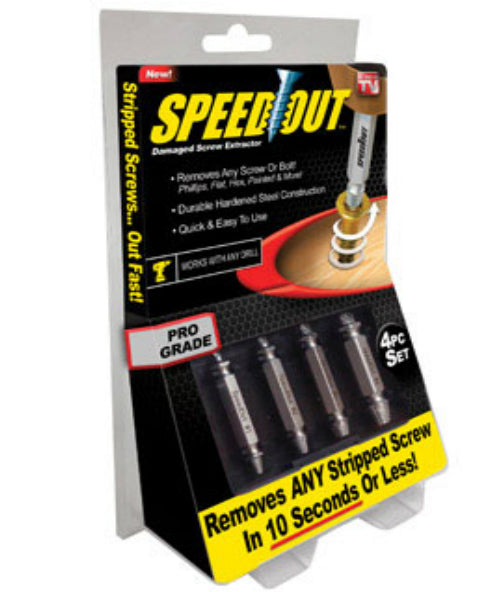 Ontel products1000246 Speed Out Damaged Screw Extractor, 4 Piece — LIfe ...