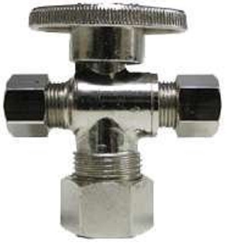 Plumb Pak PP20115LF/PBWT213 Turn 3-Way Angle Stop Valve, Brass — LIfe ...