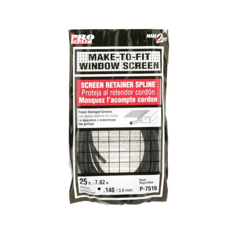 Screen Retainer Spline, 25' on sale, construction hardware items at low ...