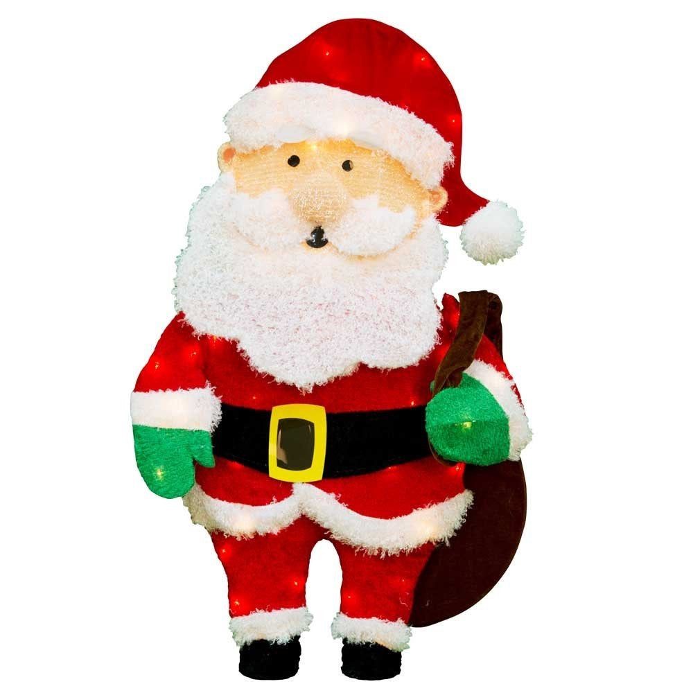 Pre-Lit 2D Santa, 32", shop special holiday gift items at low price ...