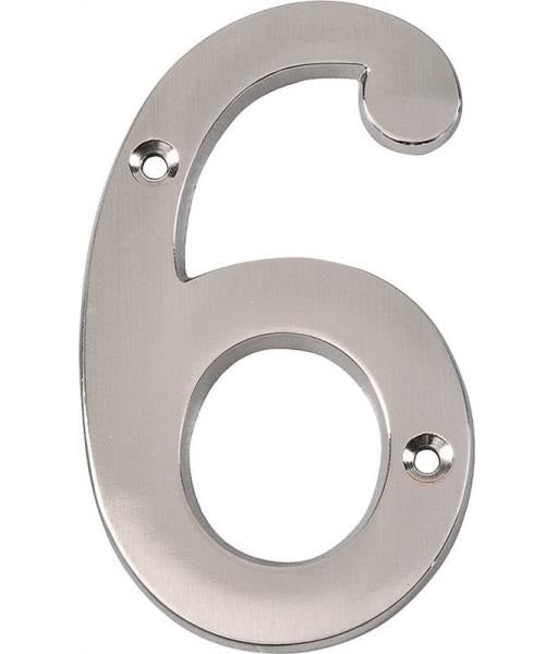 Prosource N-Z046SN-PS House Numbers #6, Zinc Die-Cast on sale, builders ...