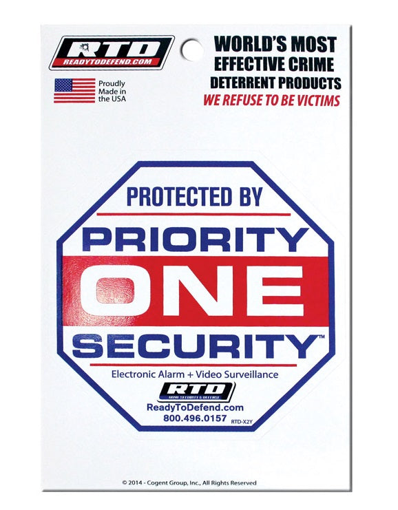 Ready to Defend Security System Vinyl Sign, low price, best home ...