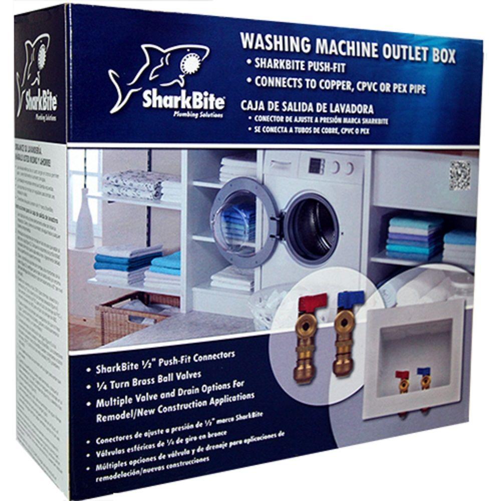 SharkBite Washing Machine Outlet Box, shop plumbing materials & goods ...