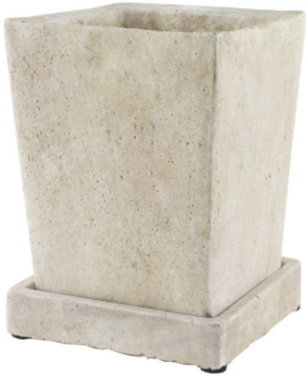 Tapered Square Planter, Slate, shop landscape edging & fencing at low ...