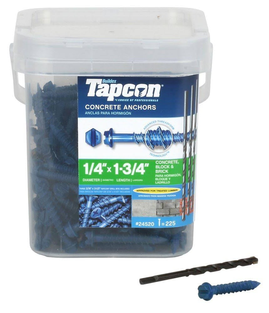 Concrete Anchors, 1/4" x 1-3/4", shop builders hardware equipments at ...