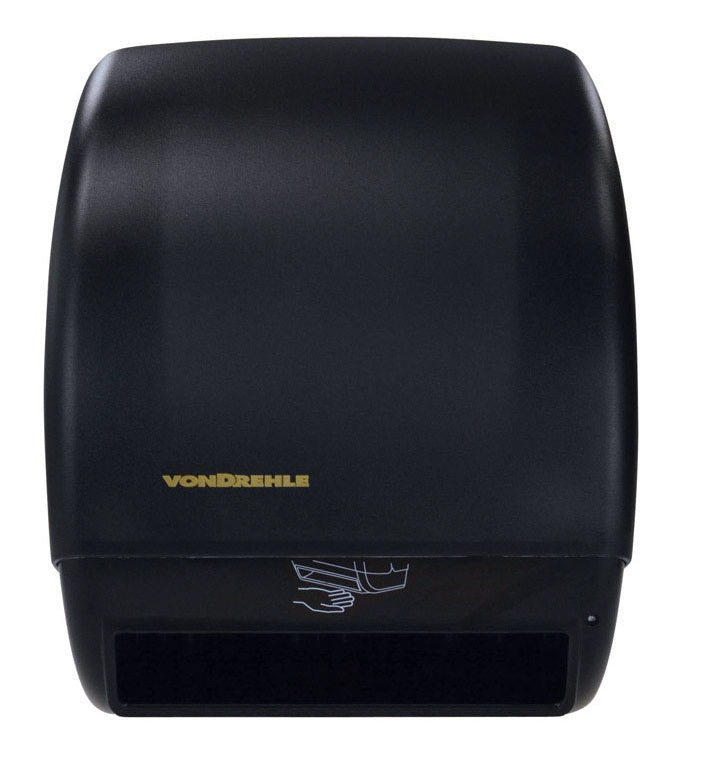 VonDrehle HDEHF1 Electronic Roll Towel Dispenser, 8", Black — LIfe and Home