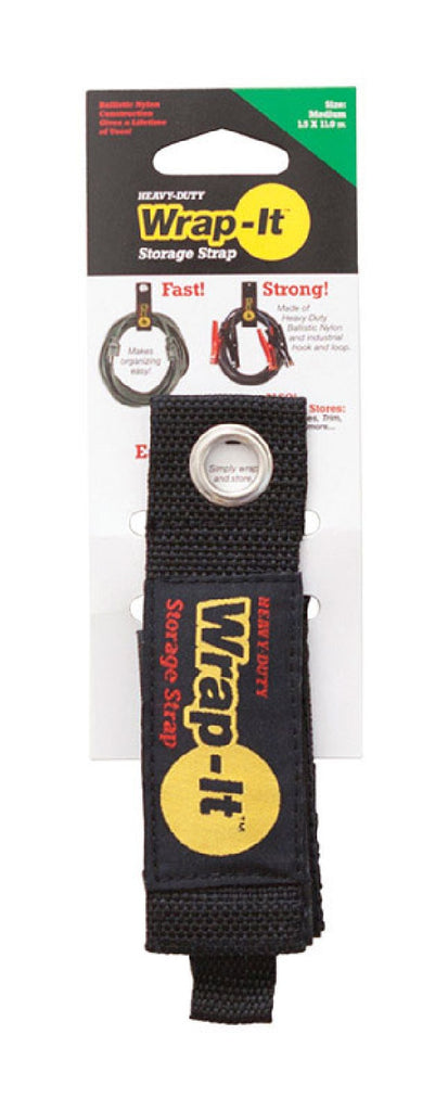 Wrap-It Storage Straps 100-20B Bundling Strap, Black, 50 Lb, Medium ...