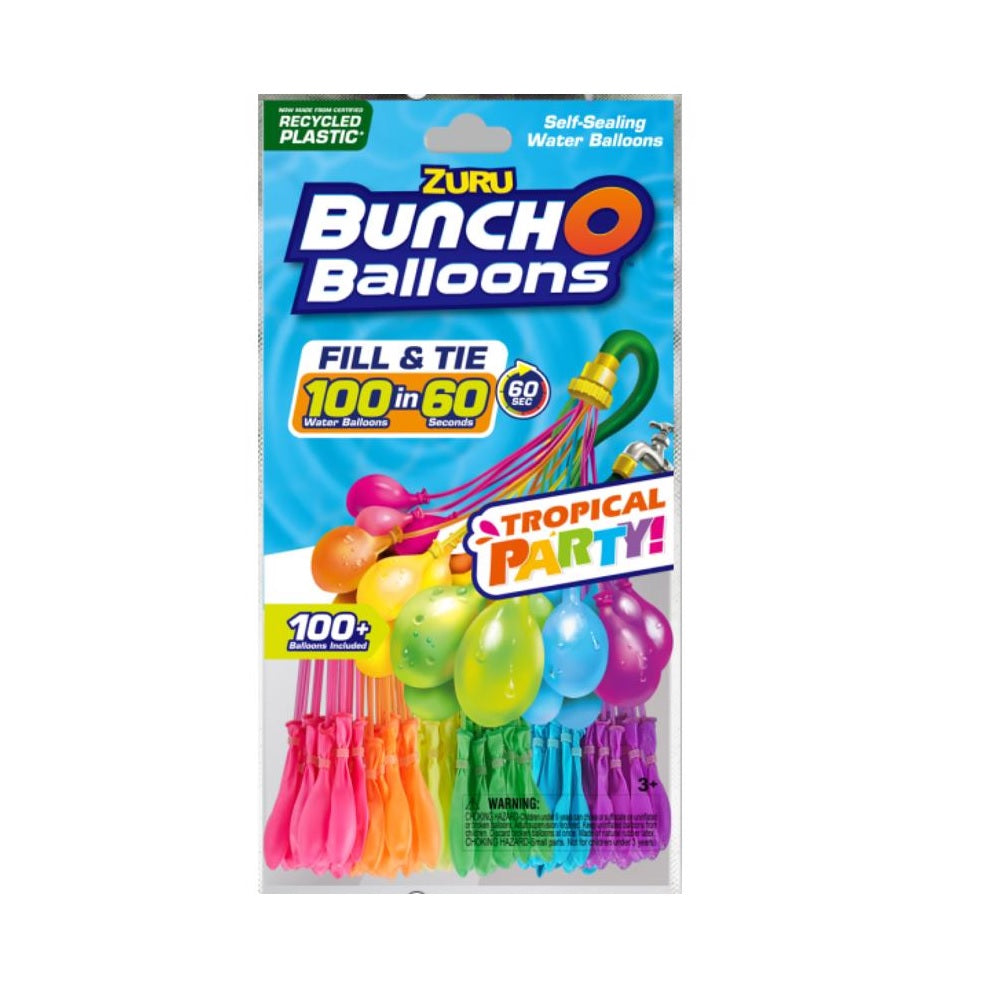 Zuru 56480SK Bunch O Balloons Rapid Filling Water Balloons, Assorted C ...